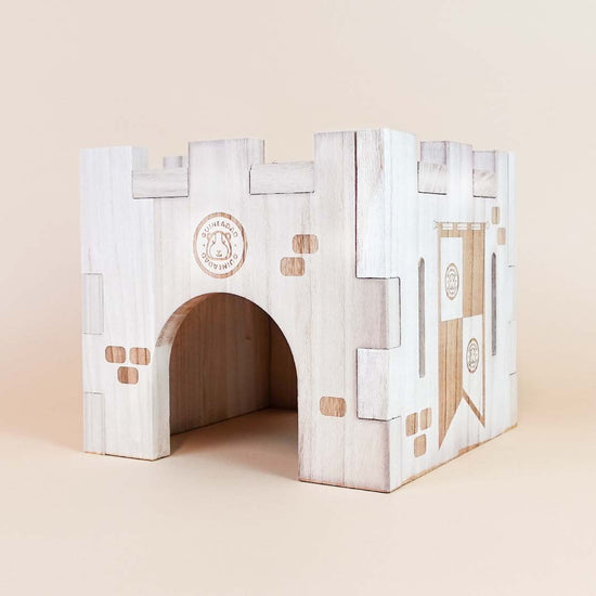 Guinea Pig Wooden Castle - Guinea Pig Hideout - GuineaDad